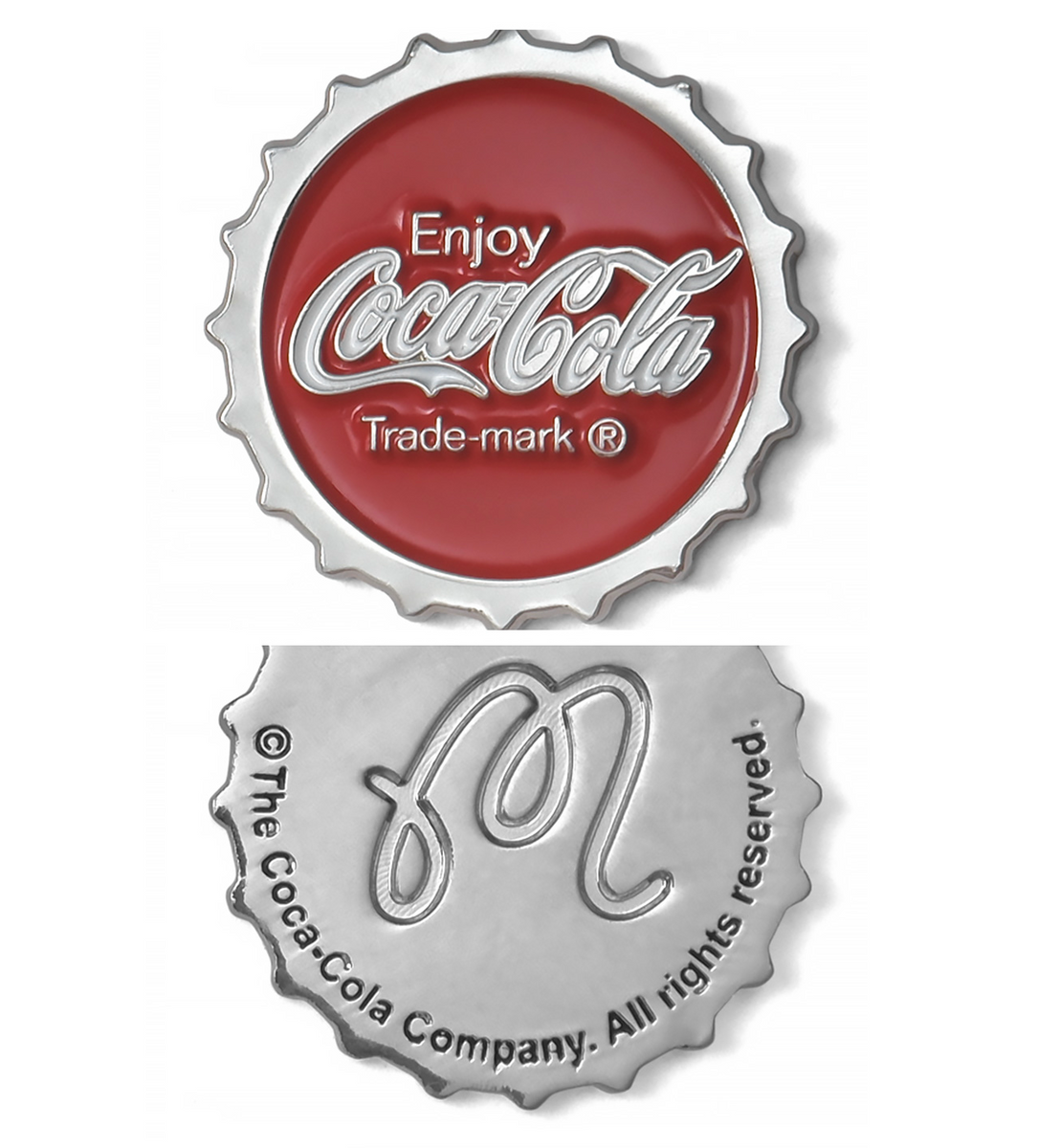 Malbon X Coca-Cola Collaboration Coke Bottle Cap Ball Marker, Red Colo – VEGAMONO