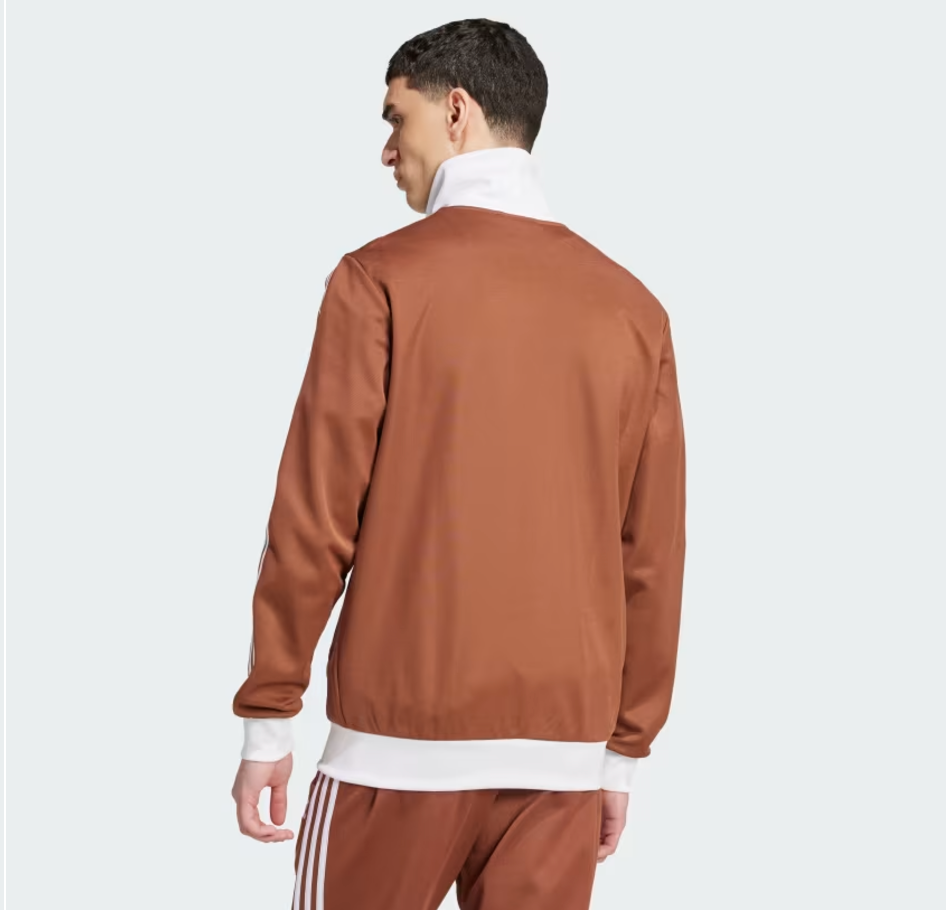 Adidas Original Mens Adicolor Beckenbauer Tracktop Jacke IY9879 Brown ...