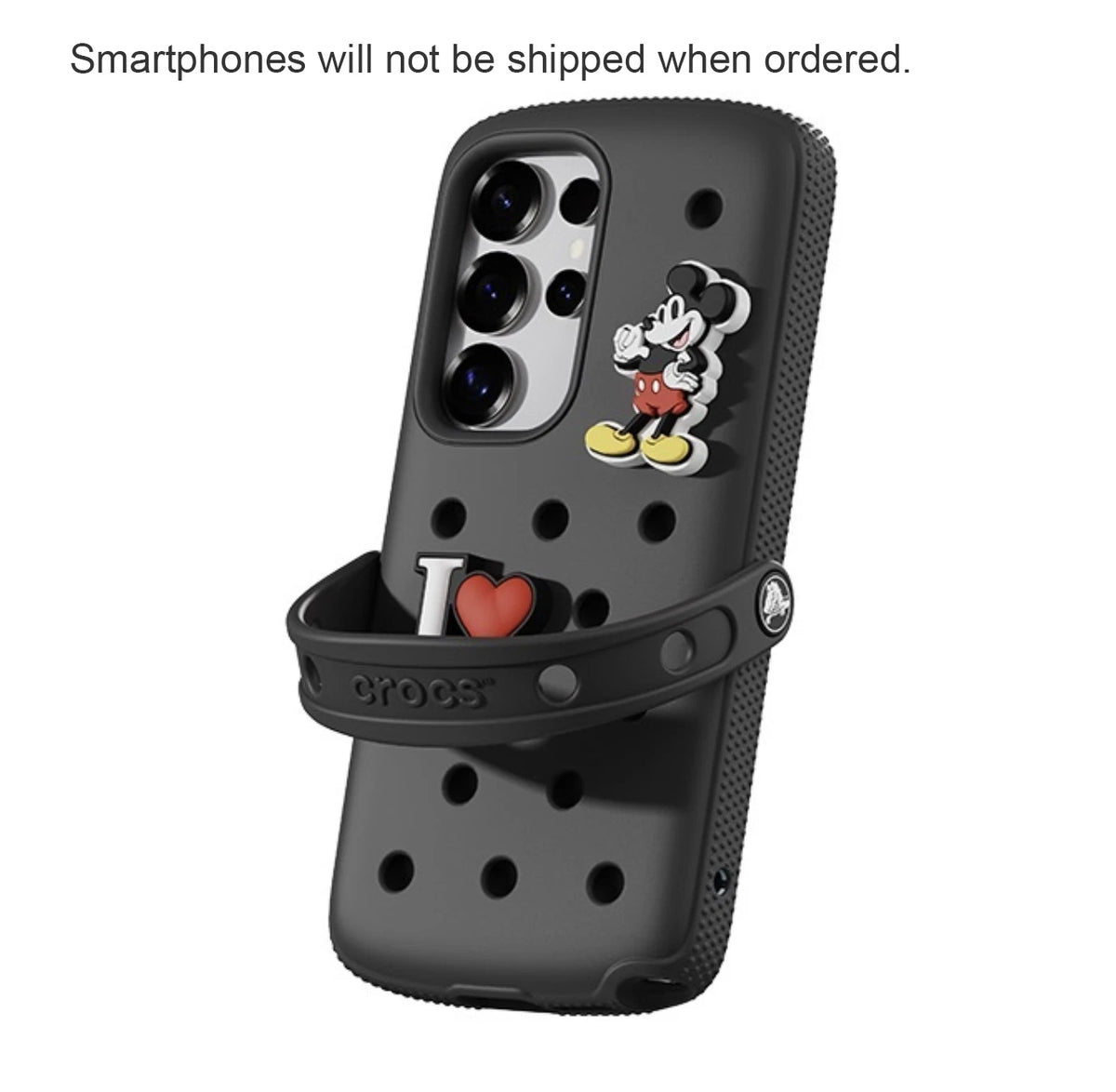 SAMSUNG Galaxy S25 Ultra x Crocs Cover Case With Jibbitz Charms #Black ...
