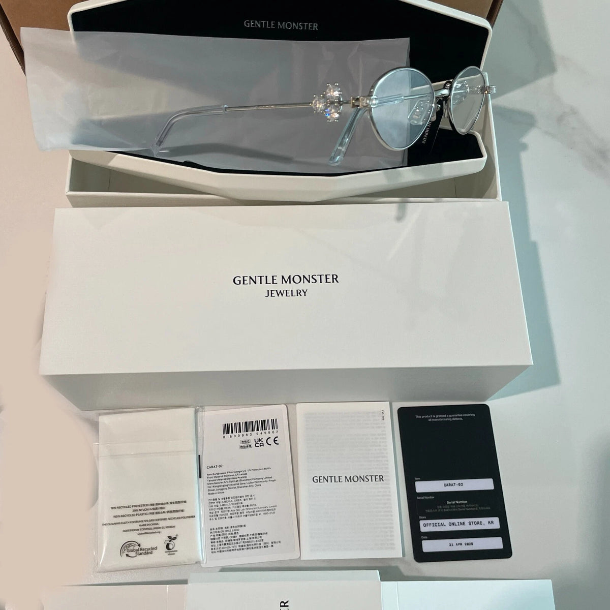 Authentic Gentle Monster Jewelry Collection Carat 02 Silver, 2025 New ...