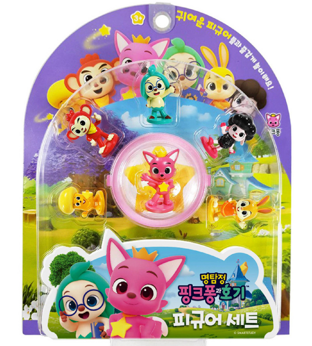 Pinkfong Wonderstar Detective Pinkfong Hogi Figure 1Set / Includes 6 f ...